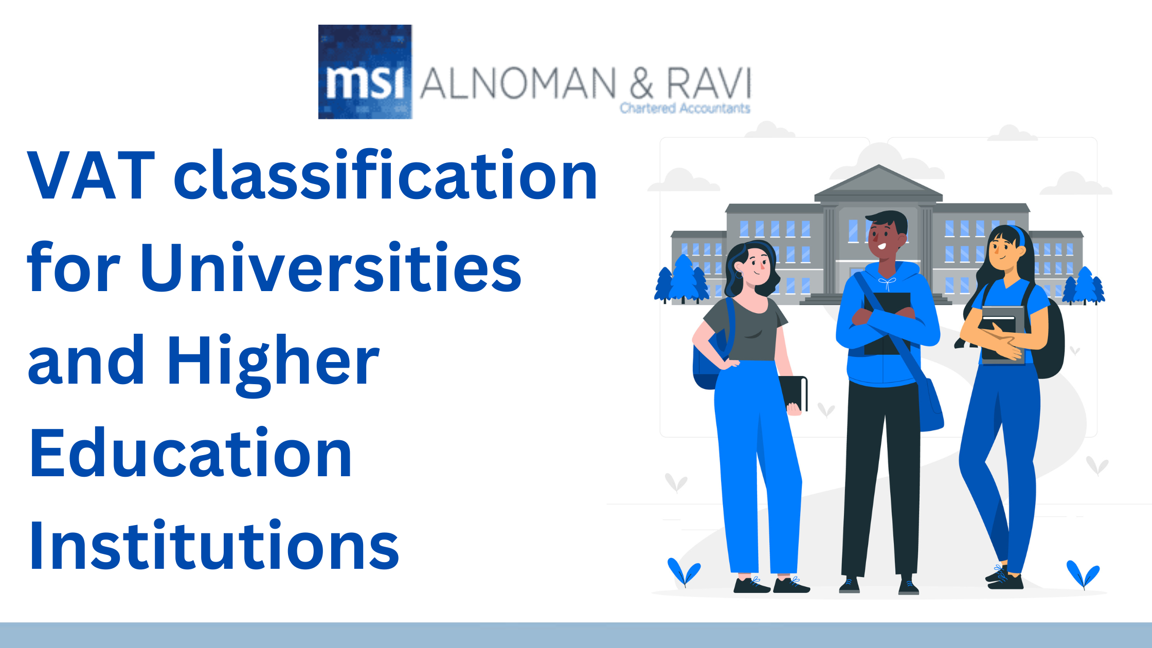 VAT classification for Universities and higher education institutions